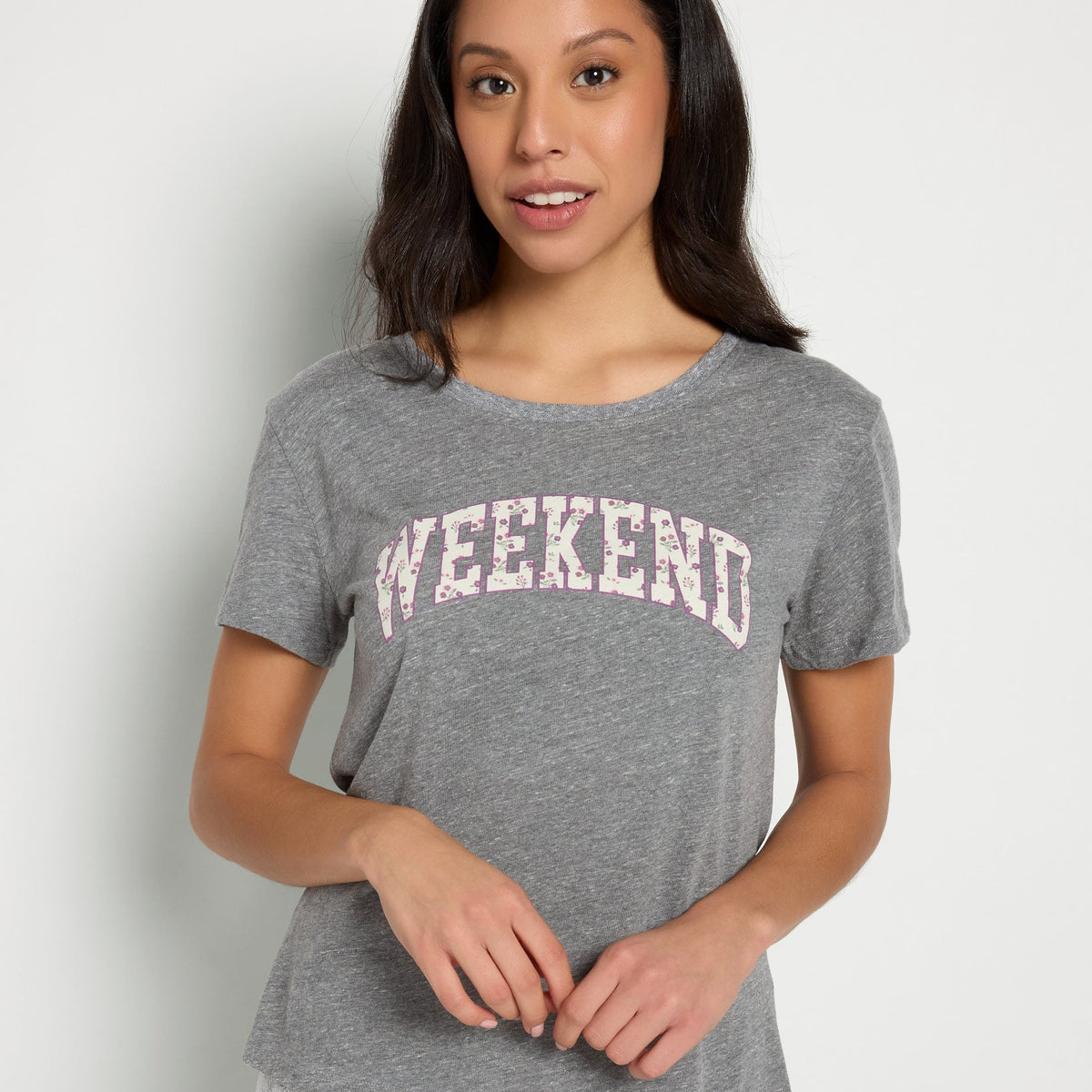 Relaxed Sleep Tee - WEEKEND Graphic Lounge Top – Seventy Eight and Sunny