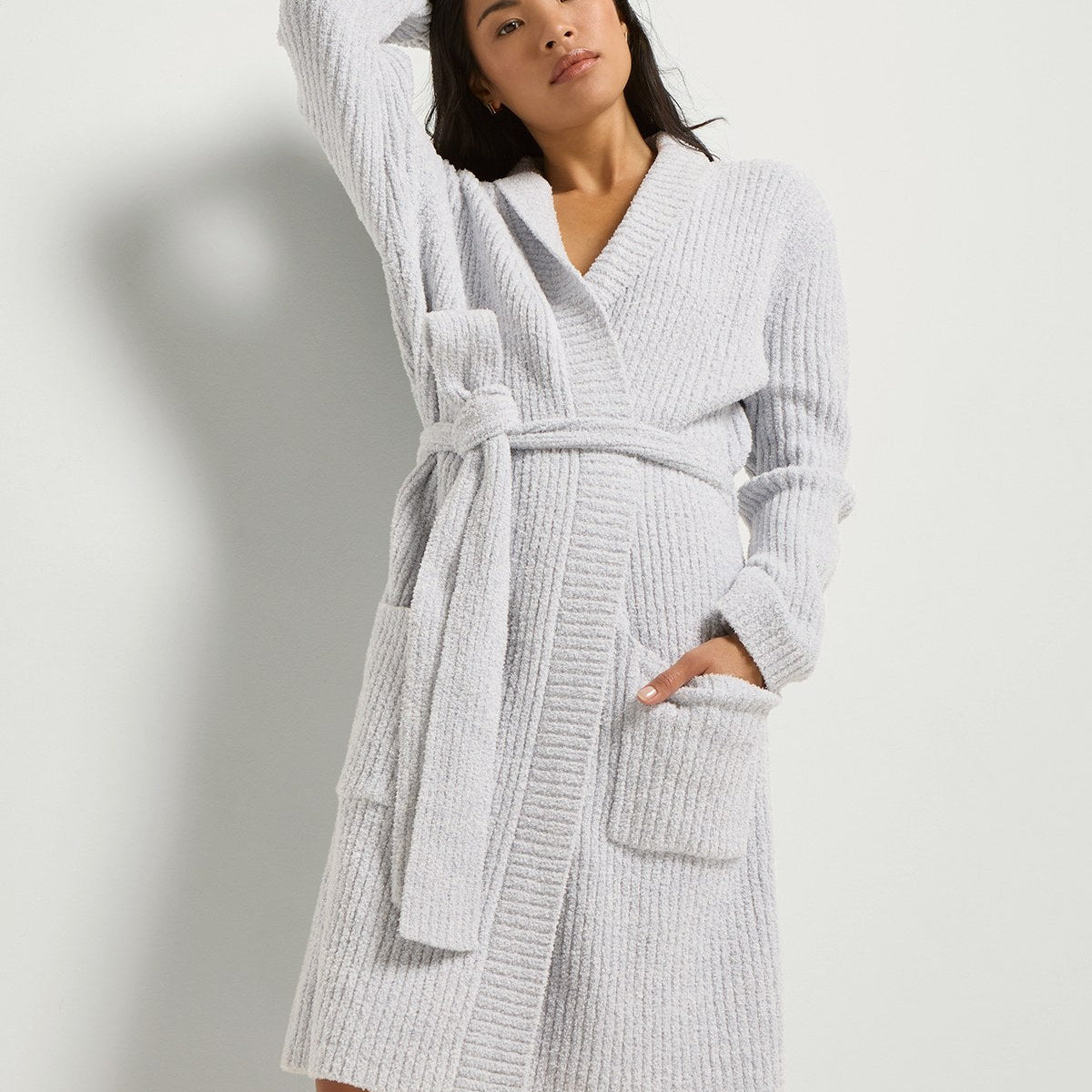 Twilight Knit Robe - Plush Ribbed Loungewear – Seventy Eight and Sunny