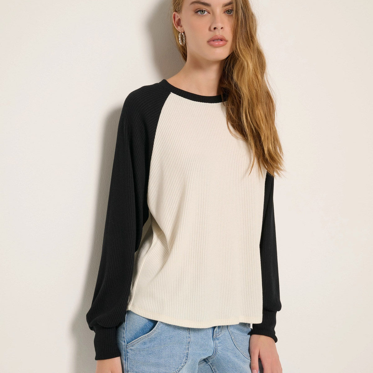 Rookie Raglan Long Sleeve Tee - Soft & Stretchy Relaxed Fit – Seventy ...